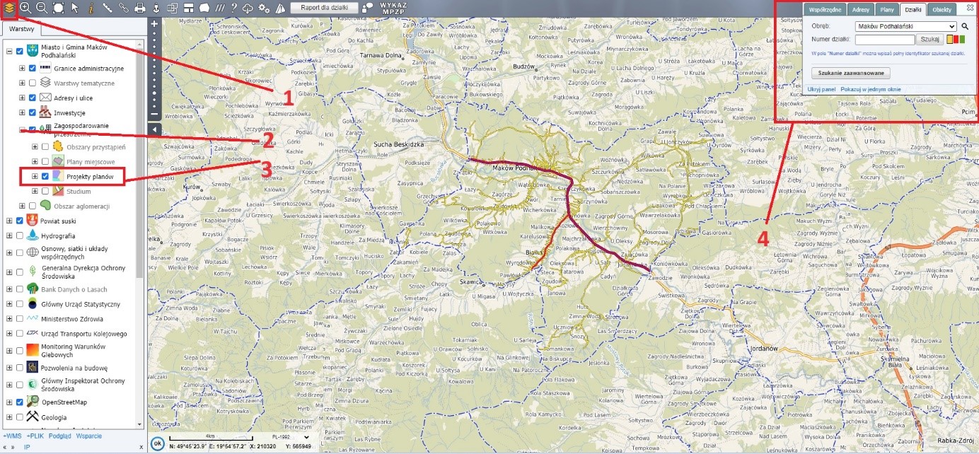 Projekt Miejscowego Planu Zagospodarowania Przestrzennego miasta Maków ...